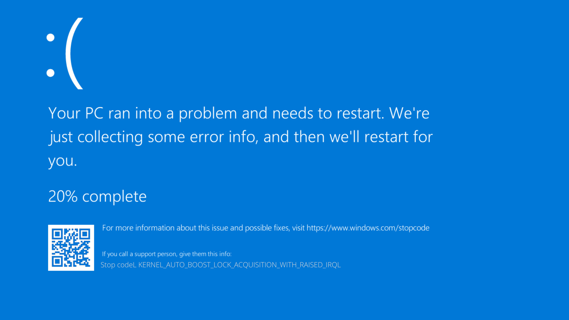 How to Fix Blue Screen Errors – KERNEL AUTO BOOST LOCK ACQUISITION WITH ...